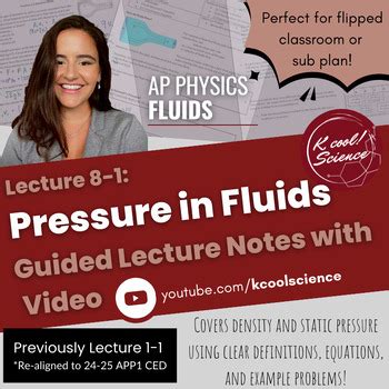 AP Physics Lecture Fluids Pressure In Fluids Guided Notes Video