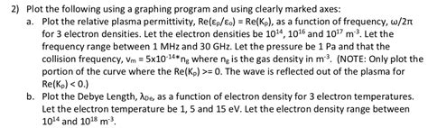2 Plot The Following Using A Graphing Program And