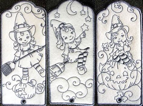 CSS176 Charming Witch Bookmarks C Some Stitches