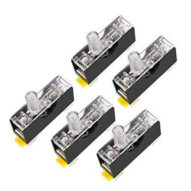 Uxcell Fuse Holder Fs 101 Single Pole With Indicator Light 6mm X 30mm