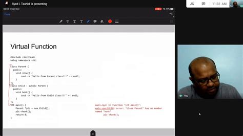 Oop 9 Virtual Functions Using Vptr And Vtable In C Youtube