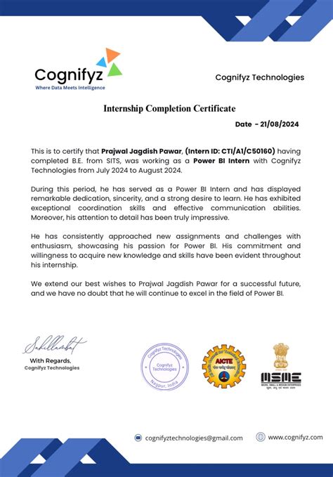 Prajwal Pawar On Linkedin Powerbi Intern Internship Datascience