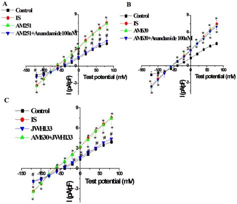 effects of cb1 receptor antagonist am251 500 nm a and cb2 receptor