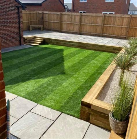 Wooden Sleepers Garden Design For Small Backyard
