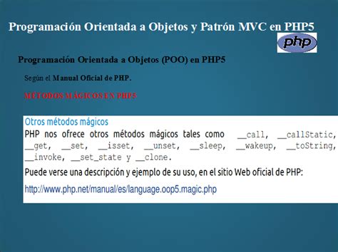 Programación orientada a objetos y patrón MVC en PHP5 (página 2)