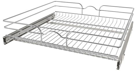 Rev A Shelf WB CR Classic W X D Single Pull Out Basket Drawer Cabinet