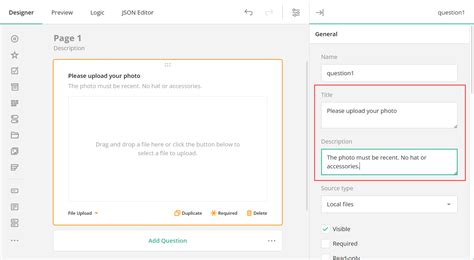 How To Capture And Upload Photos In Surveyjs Forms