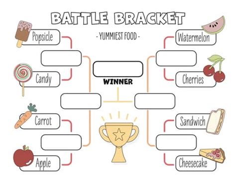 Battle Brackets By Cozy Bugz Tpt
