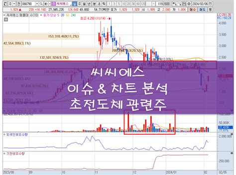 씨씨에스 주가 상한가 이슈 및 차트 분석 Topmental