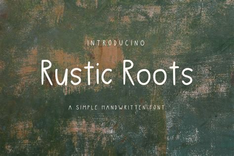 Rustic Roots A Simple Hand Drawn Font