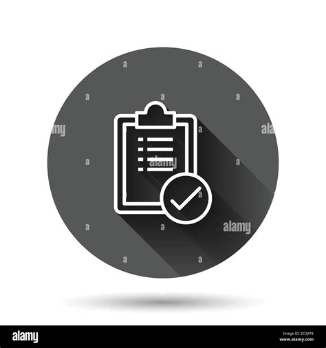 To Do List Icon In Flat Style Document Checklist Vector Illustration