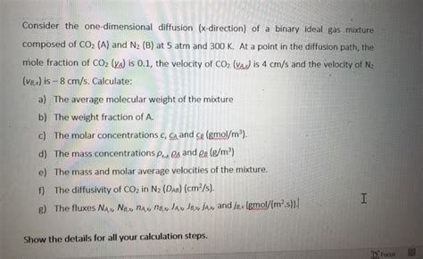 solved consider the one dimensional diffusion x direction