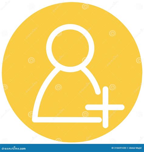 Icon Adding New Usersimple Concept Stock Vector Illustration Of Icon Friend 316691430