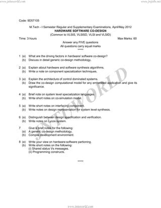 D Hardware Software Co Design PDF Computing Technology Computing