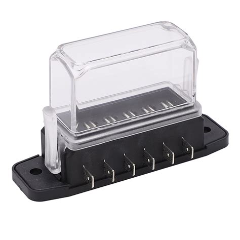 Way Fuse Block With Transparent Waterproof Cover Way Fuse Box For Ship RV DC V V Total