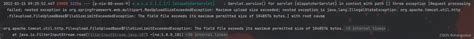 springboot文件上传文件大小限制the field file exceeds its maximum permitted size