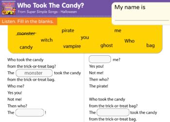 Who Took The Candy Super Simple Songs