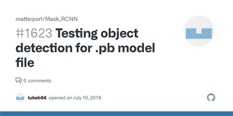 Testing Object Detection For Pb Model File · Issue 1623 · Matterport