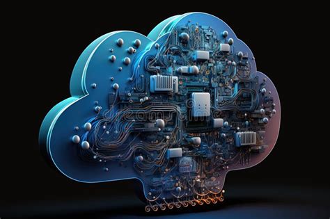 abstract cloud storage computing advanced artificial intelligence