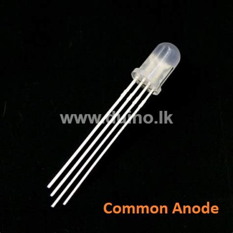 RGB LED MM Pin Tri Color Diffused Common Anode Pcs Duinolk The Biggest Arduino Online