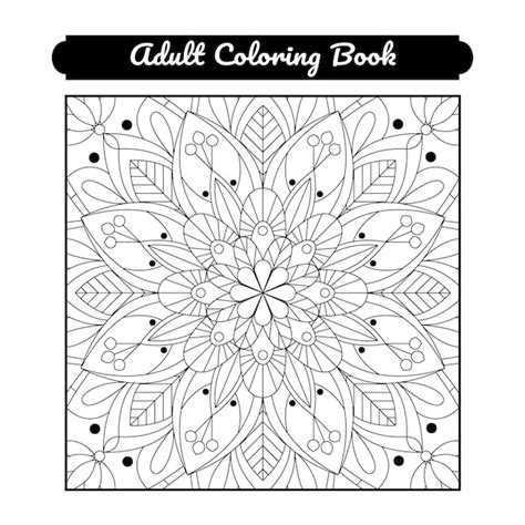 Kolorowanka Dla Doros Ych Wektor Premium