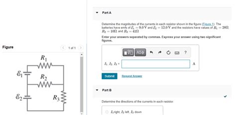 Solved Determine The Magnitudes Of The Currents In Each