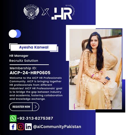 Ayesha Kanwal On Linkedin Aicp Hrcommunity Hrprofessionalspakistan