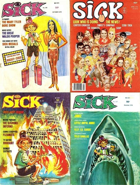 Sick Comics Risque Saucy Racy Sexy Art Magazine 80 Old Issues On