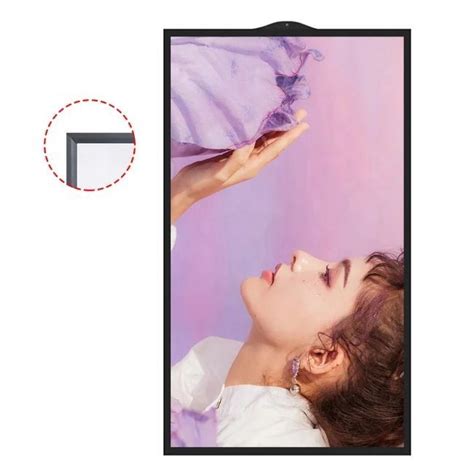 High Brightness 55 Inch Indoor Hanging Digital Shop Window Lcd Display Player Digital Window