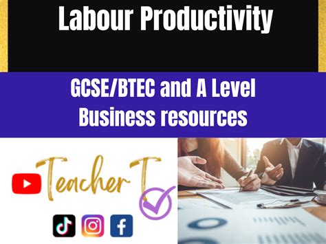 Labour Productivity Theme 2 2 4 1 Teaching Resources