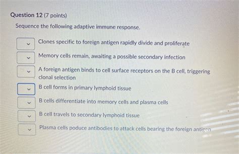 Solved Question 12 7 Points Sequence The Following