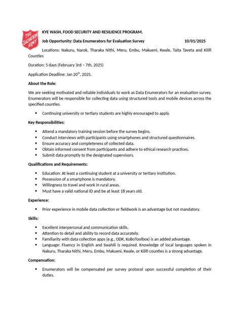 Enumerators Advert Baseline Pdf Data