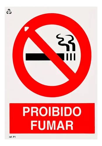 Placa De Sinalização Proibido Fumar P1 F7e Mercadolivre