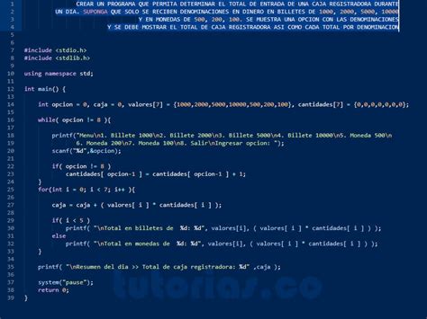 Arrays Turbo C Total Caja Registradora Tutorias Co