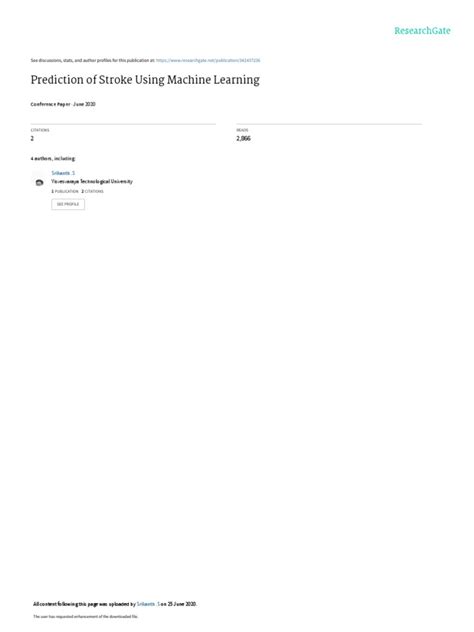 Stroke Detectionusing Machine Learning Pdf Receiver Operating Characteristic Stroke