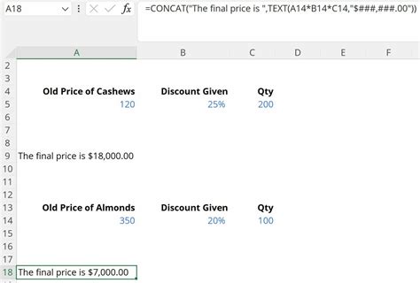 Excel Text Function Formula Examples How To Use Text Function