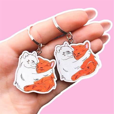 Парні брелки коти — ціна 250 грн у каталозі Брелоки Купити товари для дому та побуту за