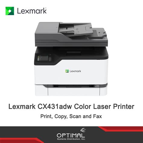 Lexmark Cx431adw Color Laser Printer Print Copy Scan And Fax