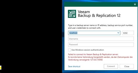 Failed To Connect To Veeam Veeam Community Resource Hub