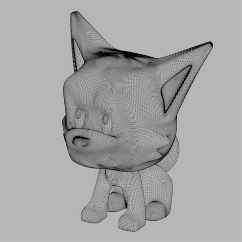 cartoon fox 3d printing model stl