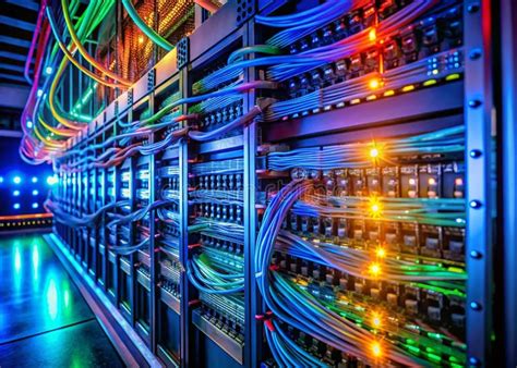 Enterpriselevel Network Segmentation A Deep Dive Into Server Room Infrastructure With Glowing