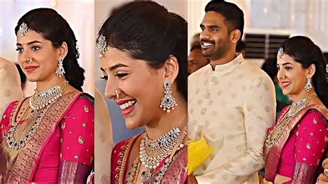 Pulivarthi Trishya Reddy And Vineel Wedding Reception Exclusive Visuals