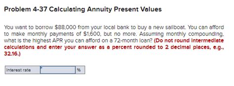 Solved Problem 4 37 Calculating Annuity Present ValuesYou Chegg Com