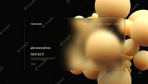 Premium Psd 3d Render Glassy Background Modern Glass Morphism Style