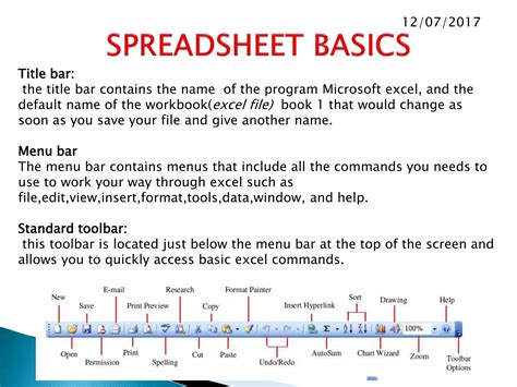 01 Excell Basics Pptx Desktop Publishing Computer Software And