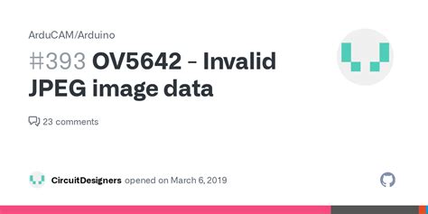 Ov5642 Invalid Jpeg Image Data · Issue 393 · Arducamarduino · Github