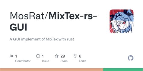 issues · mosrat mixtex rs gui · github