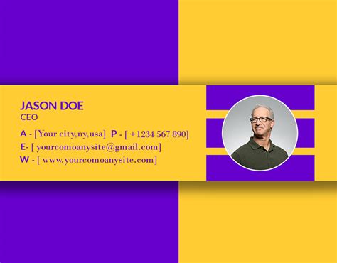 Clickable HTML Email Signature Behance