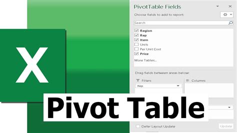 How To Create Pivot Table In Excel YouTube