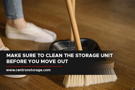 How To Clean Your Self Storage Unit Before You Move Out Centron Self Storage North York ON